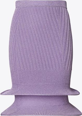 Tory Burch Damen Metallicrock mit Reifen
