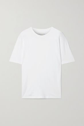 Khaite Mae T-shirt Aus Baumwoll-jersey - Weiß