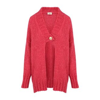 Akep Cardigan Modello Kd12020 04 - - Knitwear - Damen - Rosa - S