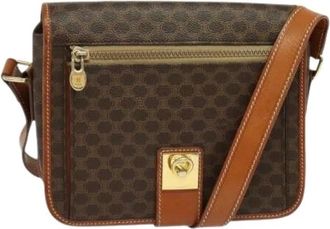 Celine Pre-owned Sac bandouli&egrave;re vintage macadam - Femme - Pre-owned - Brun - Taille: ONE Size