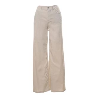 PANICALE Panicale, Femme, Pantalons, Beige, Taille: 34 FR Wide Pantalons