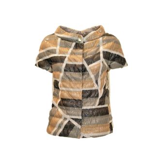 Herno Kurze Steppcape mit Pailletten - - Jackets - Damen - Mehrfarbig - S