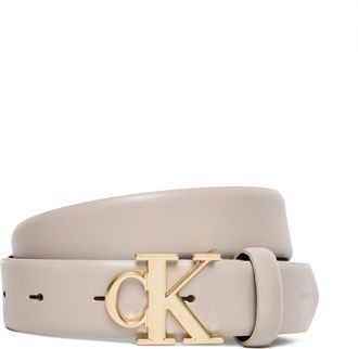 Calvin Klein Damengürtel Calvin Klein Ck Buckle 30Mm Fixed Belt LV04F7054G Écru