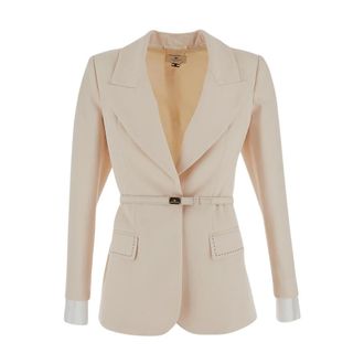 Elisabetta Franchi Femme, Vestes, Jaune, Taille: 40 FR Blazer