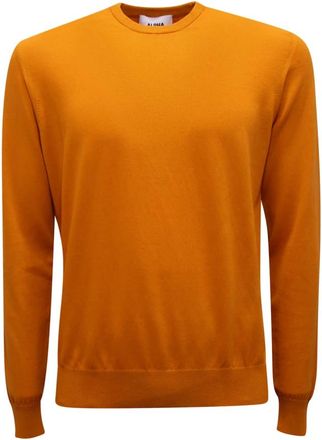 Alpha Studio Homme, Pulls, Jaune, Taille: M Au-1022C 1009 Girocollo Cotton Sweater
