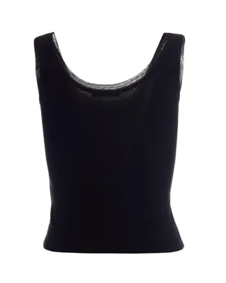 Patrizia Pepe Womens Sleeveless Top Black Vests & Tank Tops