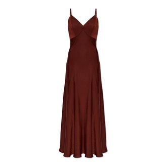 AllSaints Femme, Robes, Rouge, Taille: 34 FR Irina Maxi Slip Dress
