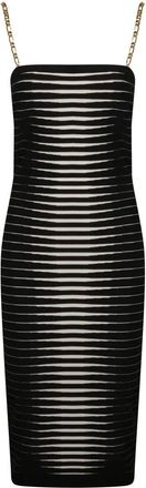 Elisabetta Franchi Femme, Robes, Multicolore, Taille: 40 FR Robe en Tricot avec Z&egrave;bre Jacquard