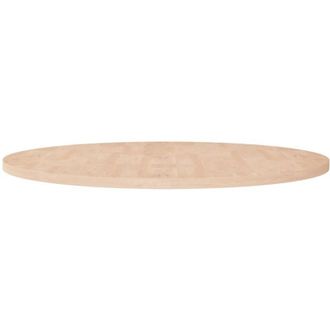 vidaXL Dessus de table rond &Oslash;90x2,5 cm Bois de ch&ecirc;ne massif non trait&eacute; Vidaxl