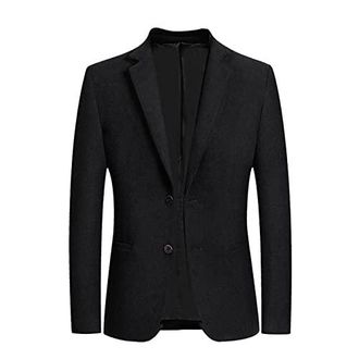 Generic Manteau Homme Hiver Chaud,Men&aposs Anoraks - Hommes hiver d&eacute;contract&eacute; boutonnage col laine et poche manteau coupe-vent l&eacute;ger pour style &eacute;l&eacute;gant et ch