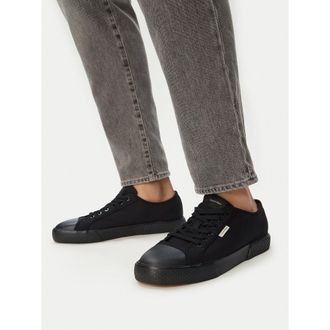 Calvin Klein Sneakers aus Stoff Calvin Klein Vulc Laceup Cv HM0HM02121 Schwarz