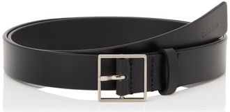 Calvin Klein Damen Minimalist Square Belt 2.5 K60K612923 Fester G&uuml;rtel, Black (Ck Black), 90