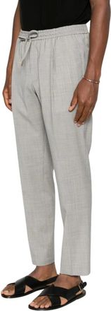 BRIGLIA 1949 Homme, Pantalons, Gris, Taille: S Pantalon &agrave; Cordon de Serrage Wimbledon
