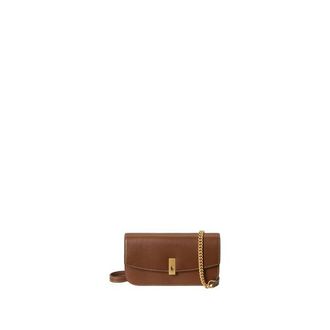 Polo Ralph Lauren Sac &agrave; bandouli&egrave;re &agrave; logo m&eacute;tallique en cuir