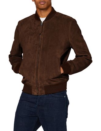 Schott NYC Herren LC3017 Jacke, Braun (Brown), M