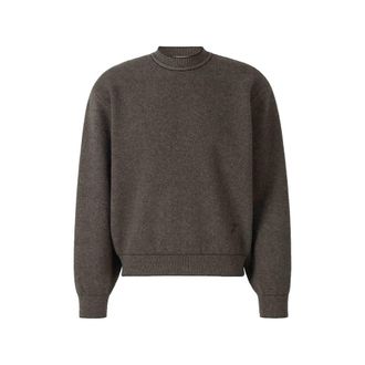 Jacquemus Logo-embroidered Ribbed-trim Sweater