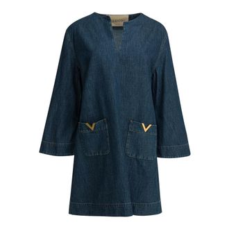 Valentino Damenkleider Bekleidung Blau Ss26 - - Dresses - Damen - Blau - S