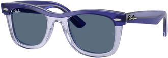 Ray-Ban unisex, Accessoires, Bleu, Taille: 45 MM Square Lunettes de soleil
