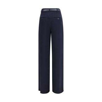 Max Mara Womens Blue Triacetate Dress Pants
