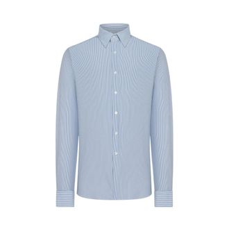 Roberto Ricci Design Rrd, Homme, Chemises, Bleu, Taille: 2XL Oxford Jacquard Shirt