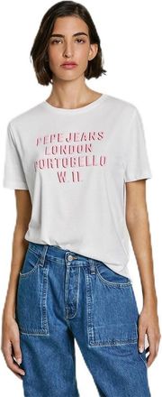 Pepe Jeans London Damen Ruby T-Shirt, Wei&szlig; (Wei&szlig;), M