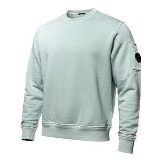 C.P. Company Diagonal Crew Neck Resist Dyed Sweat - - Sweatshirts & Hoodies - Herren - Blau - 2XL