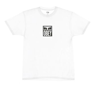 Obey Homme, Tops, Blanc, Taille: XL Tee-shirt Classique Eyes Icon Blanc Homme