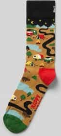 Happy Socks Socken mit Label-Print Modell Camping