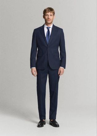 Mango Pantalon costume Mil&aacute;n slim-fit bleu marine fonc&eacute; - Homme - 38 - MANGO MAN