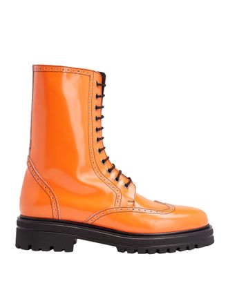 8 by YOOX POLISHED LEATHER HIGH BOOTS