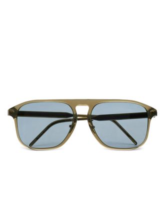 Giorgio Armani lunettes de soleil &agrave; monture carr&eacute;e - Vert