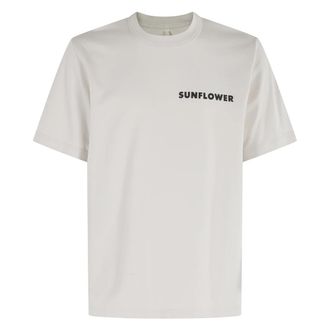 Sunflower Braunes Master Logo T-Shirt mit Rundhalsausschnitt - - Tops - Herren - Wei&szlig; - M