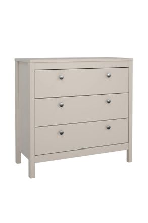 MID.YOU Mid.you Kommode, Kaschmir, Metall, Douglasie, Fichte, Kiefer, L&auml;rche, Tanne, 3 Schublade(n) Schubladen, 82.3x79.7x38.4 cm, Wohnzimmer, Kommoden & Side