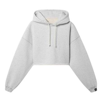 Golden Goose Star Cropped Kapuzenpullover - - Sweatshirts & Hoodies - Damen - Grau - XS