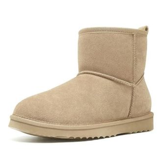 Generic NYSBH Bottes de neige dhiver en fourrure pour femme - Semelle &eacute;paisse - Mini bottes dext&eacute;rieur en daim pelucheux - Bottes en laine moelleuse, Couleur 