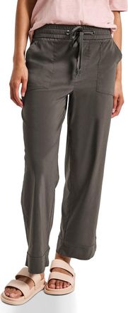 Street One Damen 3716622 Casual Fit Hose mit Turn-Up, Nomad Brown, 46W x 28L