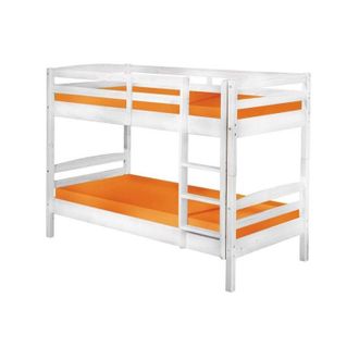 Paris Prix Paris Prix - Lit Enfant Superpos&eacute; en Bois Joe 90x190cm Blanc