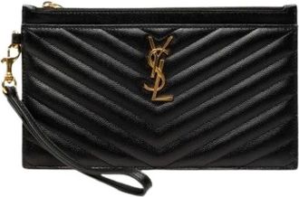 Saint Laurent Pre-owned Sac bandouli&egrave;re matelass&eacute; en cuir - Femme - Pre-owned - Noir - Taille: ONE Size