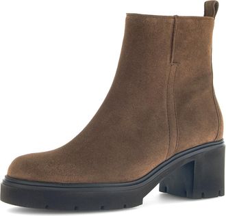 Gabor Damen Chelsea Boots, Frauen Stiefeletten,Booties,halbstiefel,Kurzstiefel,uebergangsschuhe,uebergangsstiefel,flach,Whisky,38 EU / 5 UK