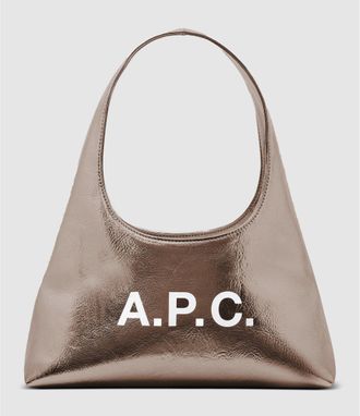 A.P.C. Sac Baby Ninon Shoulder Argent Foncé