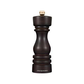 Cole & Mason London Pfefferm&uuml;hle, mit Einstellbarem mahlwerk, Schokolade Holz, 18cm, Precision+ mit Carbon-Mahlwerk, Gew&uuml;rzm&uuml;hle, M&uuml;hle f&uuml;r Pfeffer, Gew&uuml;rze