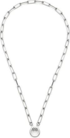 Leonardo Leonardo Jewels BY Collier Clip & Mix Estrella - Chaîne à clip en papier en acier inoxydable argenté - En maillons ovales au look Chunky - 45 cm de lo