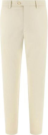 Boggi Milano Homme, Pantalons, Beige, Taille: W34 Pantalon Stretch Coton/Tencel