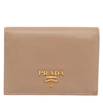 Prada Portefeuille Vintage Pre-owned - Femme - Pre-owned - Beige - Taille: ONE Size