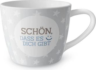 La Vida Lavida Maxibecher für Dich, Porzellan, 400ml, Schön dass es Dich gibt