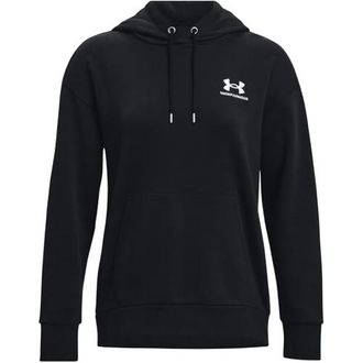 Under Armour Womens 1373033-001 UA Essential Sweat à Capuche en Polaire pour Femme Noir Taille XL