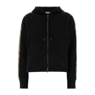 Burberry Rei&szlig;verschluss-Sweatshirt - - Sweatshirts & Hoodies - Damen - Schwarzk - S