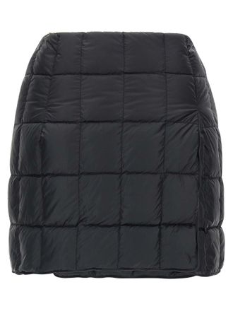 Ienki Ienki Womens Black Nylon Long Skirt