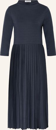 More & More More & More Jerseykleid Mit 3/4-Arm Und Plissees blau