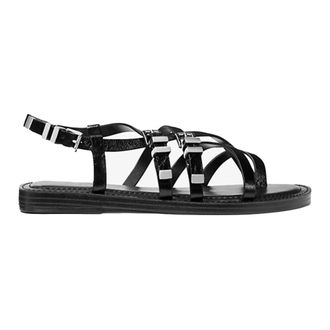 Michael Kors Flache Sandale f&uuml;r Frauen - - Shoes - Damen - Schwarzk - 36 1/2 EU